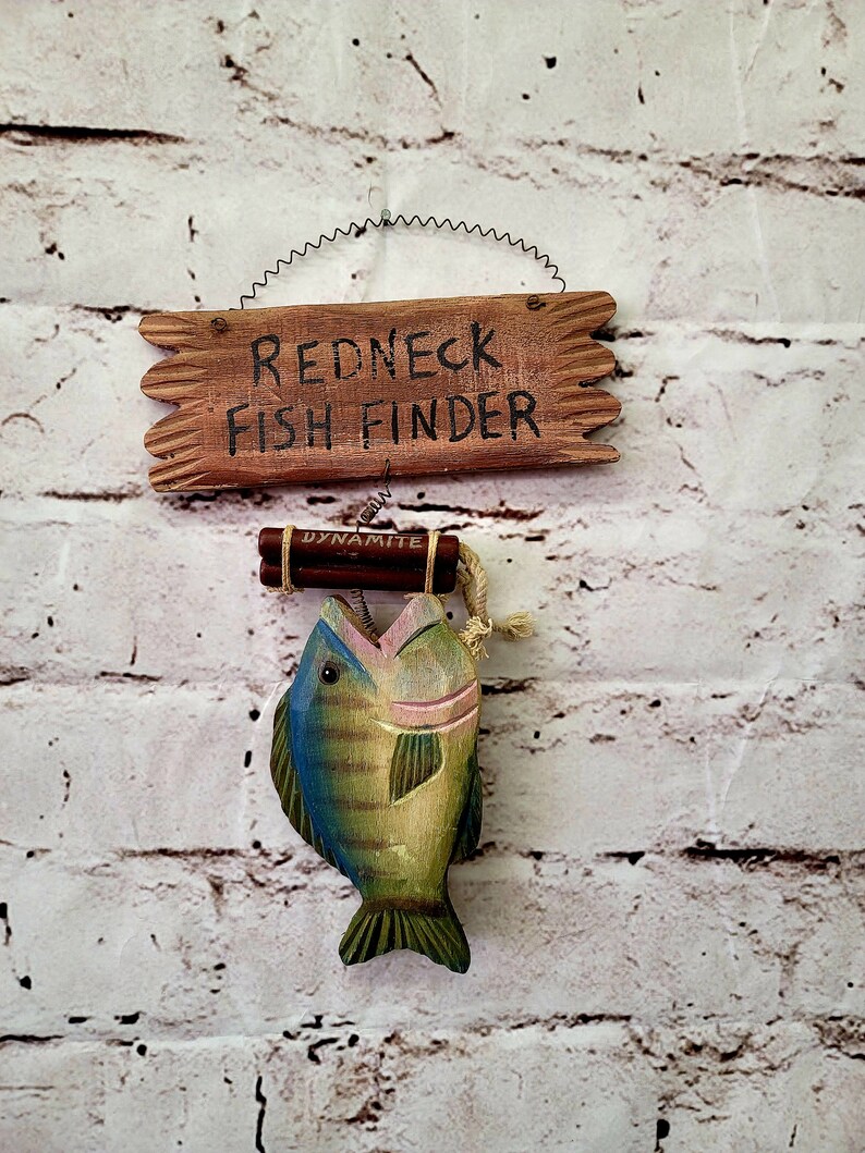 Redneck Fish Finder Wood Wall Decor - Etsy