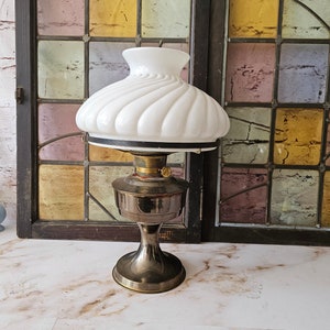 Aladdin England Brass Model 23 Oil Lamp With Shade 1970's - Etsy