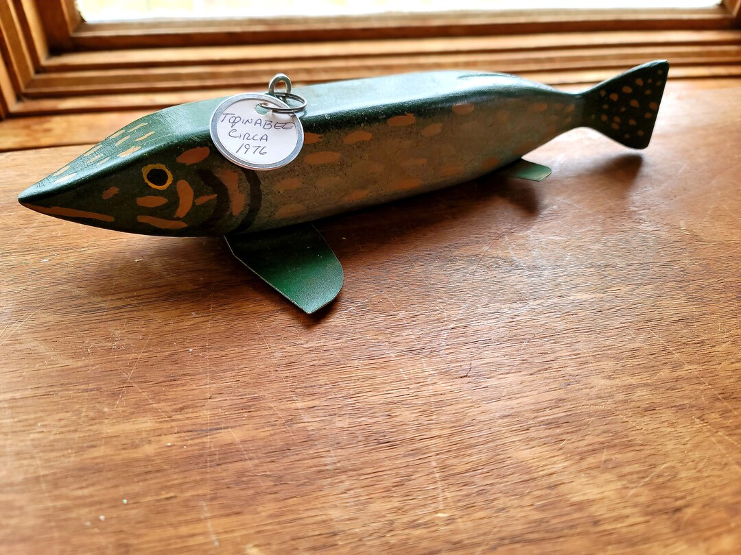 Vintage Northern Pike Fish Spearing Decoy - Circa Topinabee 1976 by ...