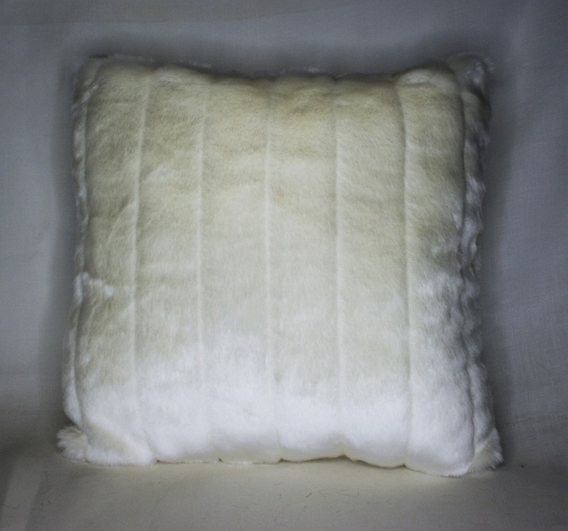 Large Faux Mink Fur Pillows and Throw Blanket for Living Room Sofa or ...