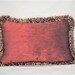 Rust Red Chenille Rectangle Decorative Throw Pillow With - Etsy