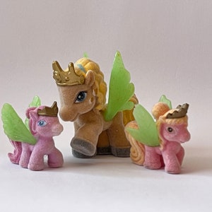 Filly Pony Bundle of 3 With Crowns and Wings Cute Lot of Small Toys - Etsy