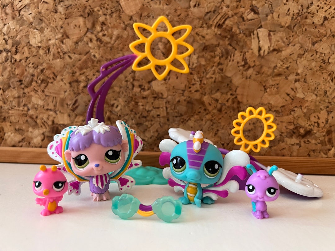 LPS Fairies ‘rainbow Sky Pack’ | Littlest Pet Shop | Authentic Pets - Etsy
