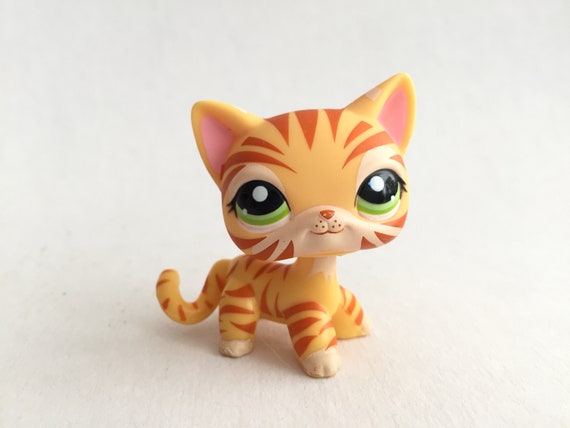 LPS Tiger Cat 1451 Littlest Pet Shop by Hasbro Authentic | Etsy