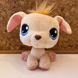 LPS Plushie Golden Retriver Stuffed Toy Littlest Pet Shop Authentic ...