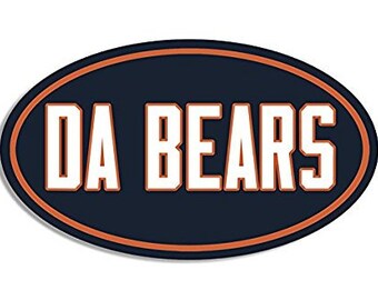 Chicago bears decal | Etsy