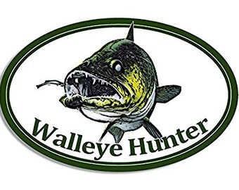 Walleye decal | Etsy