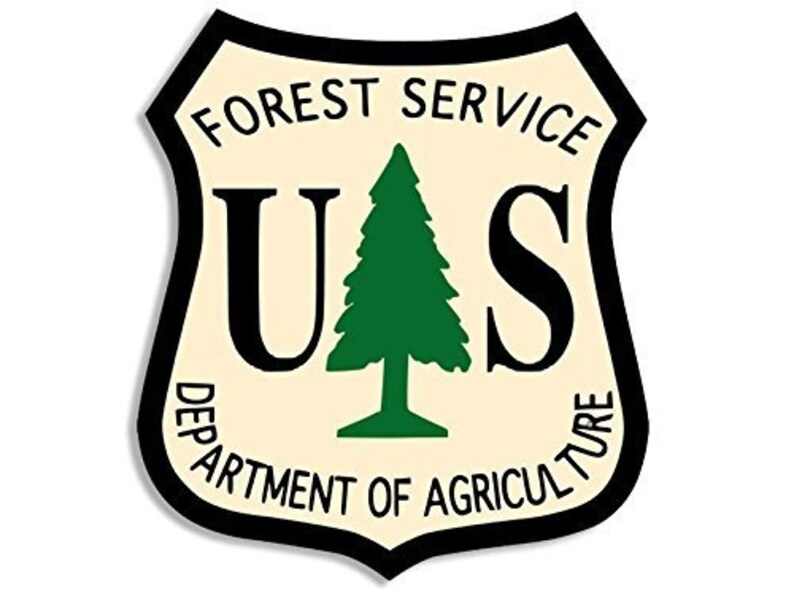 Big Bear Colors Us Forest Service Shield Shaped Sticker | Etsy