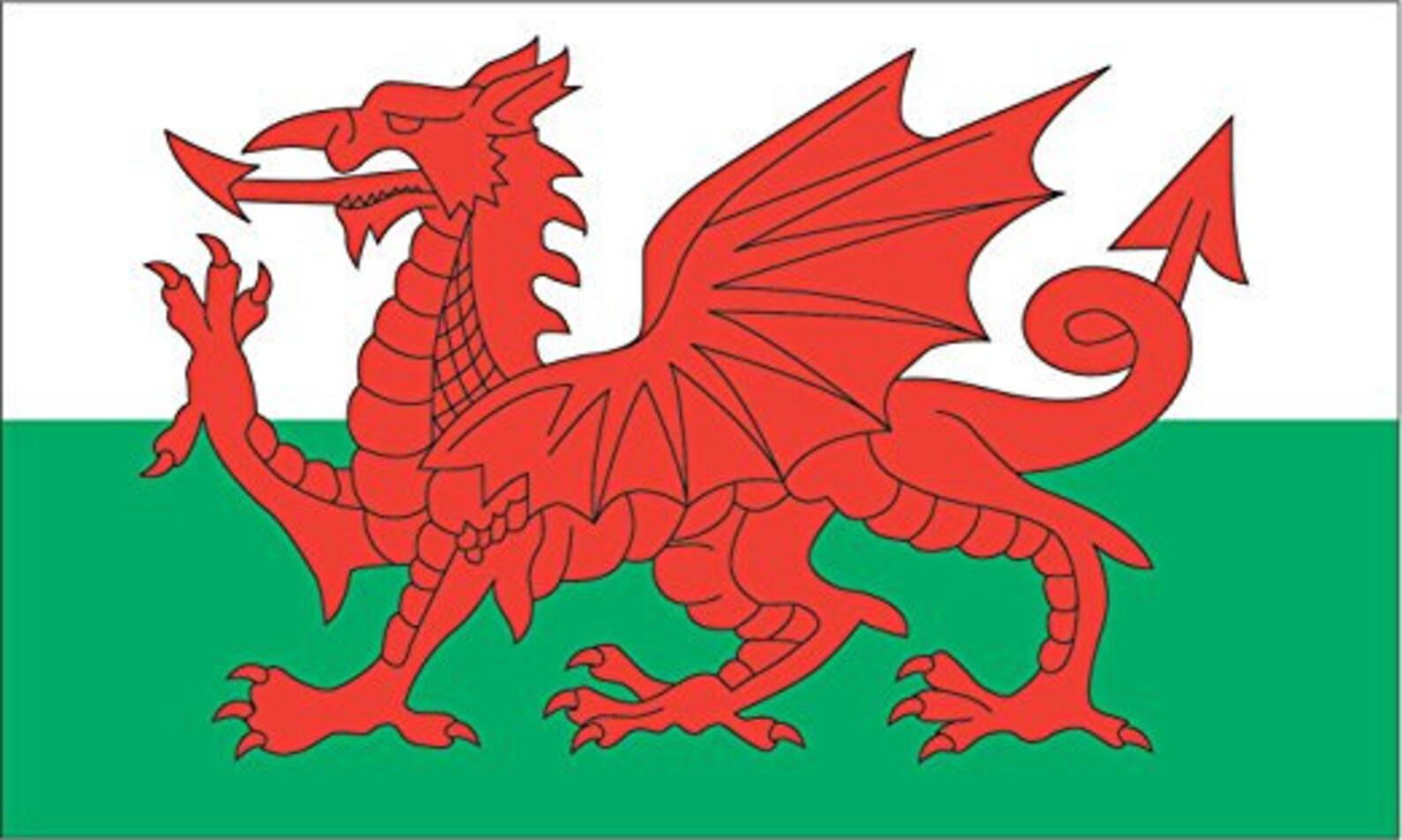 Wales Flag Sticker welsh dragon decal | Etsy
