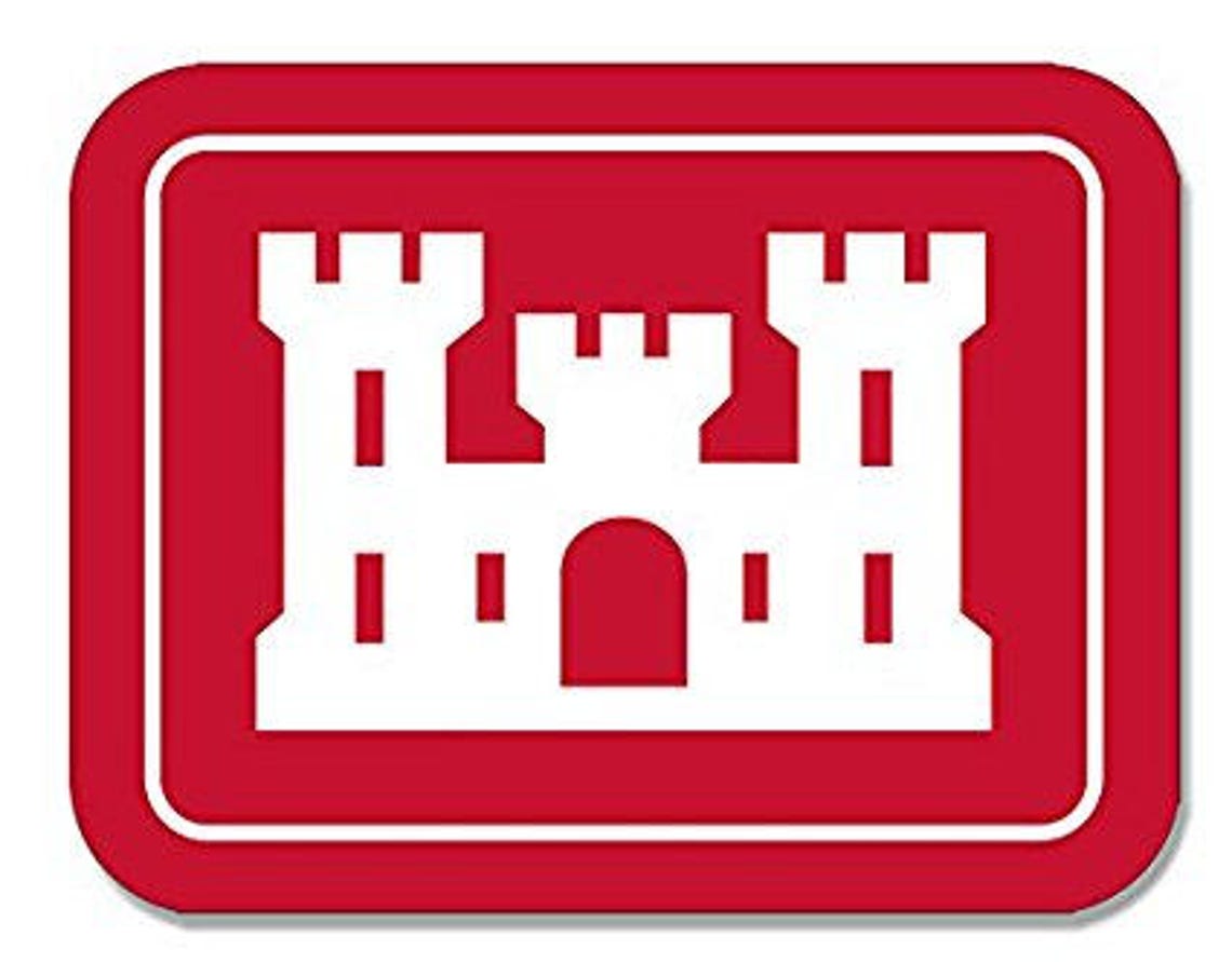 Rectangular ARMY CORPS of ENGINEERS Logo Sticker insignia | Etsy