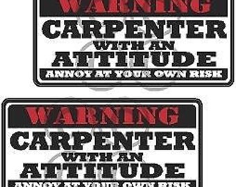 Carpenter sticker | Etsy