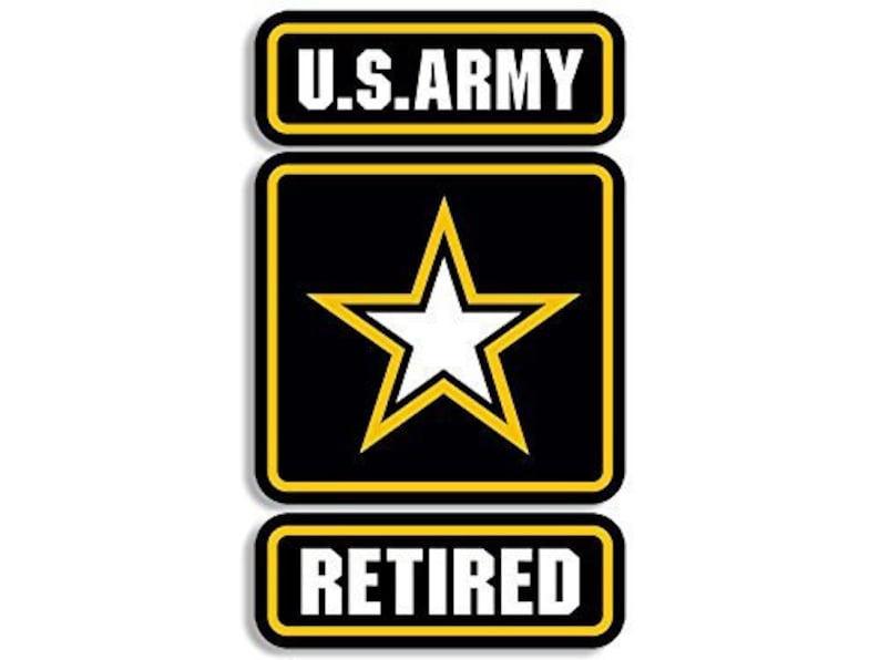3 Pcs Us Army Retired Logo Sticker Veteran Vet | Etsy