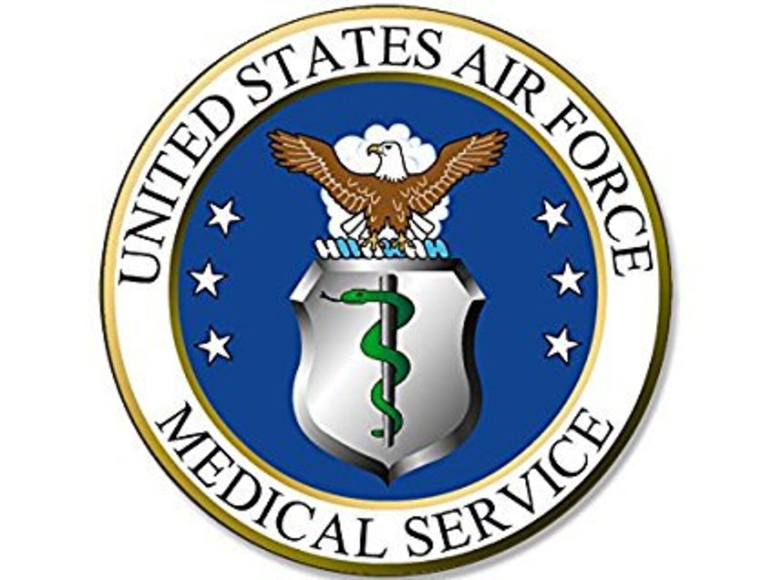 ROUND US Air Force Medical Service Seal Sticker usaf logo | Etsy