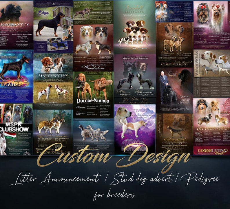 CUSTOM Graphic Design for Breeders | Stud Dog | Planned Litter ...