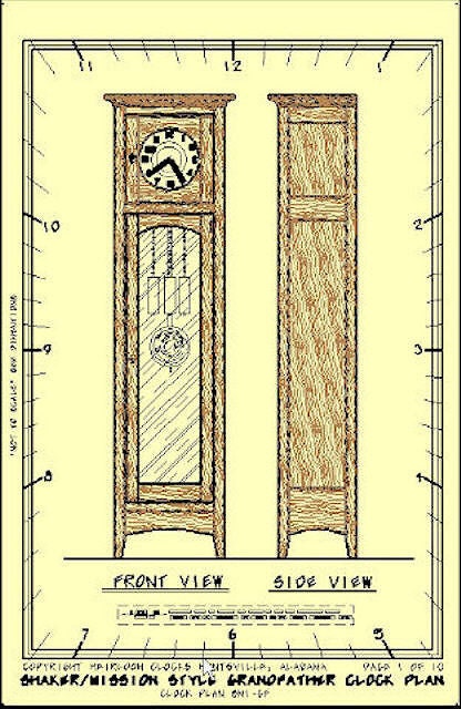 Craftsman/mission Style Grandfather Clock Plan - Etsy