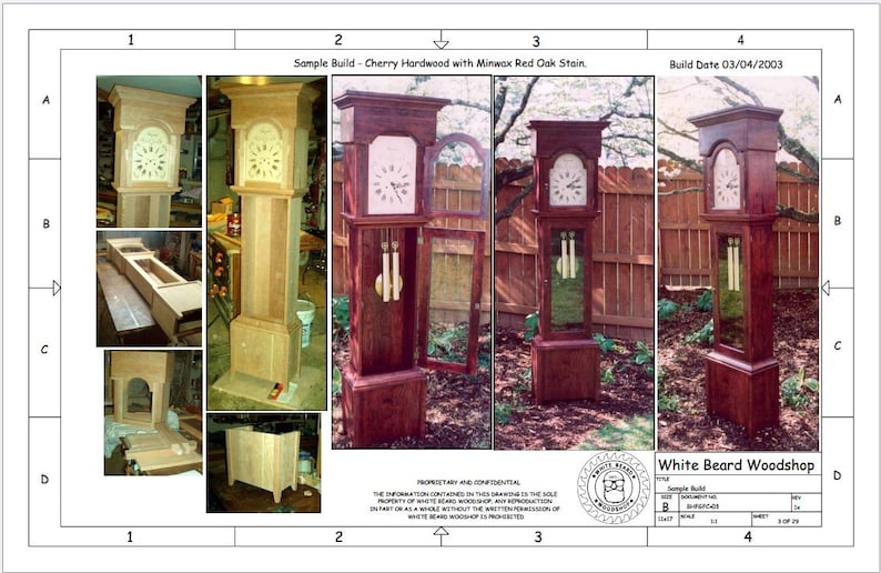 Benjamin Hightop Grandfather Clock Plan - Etsy
