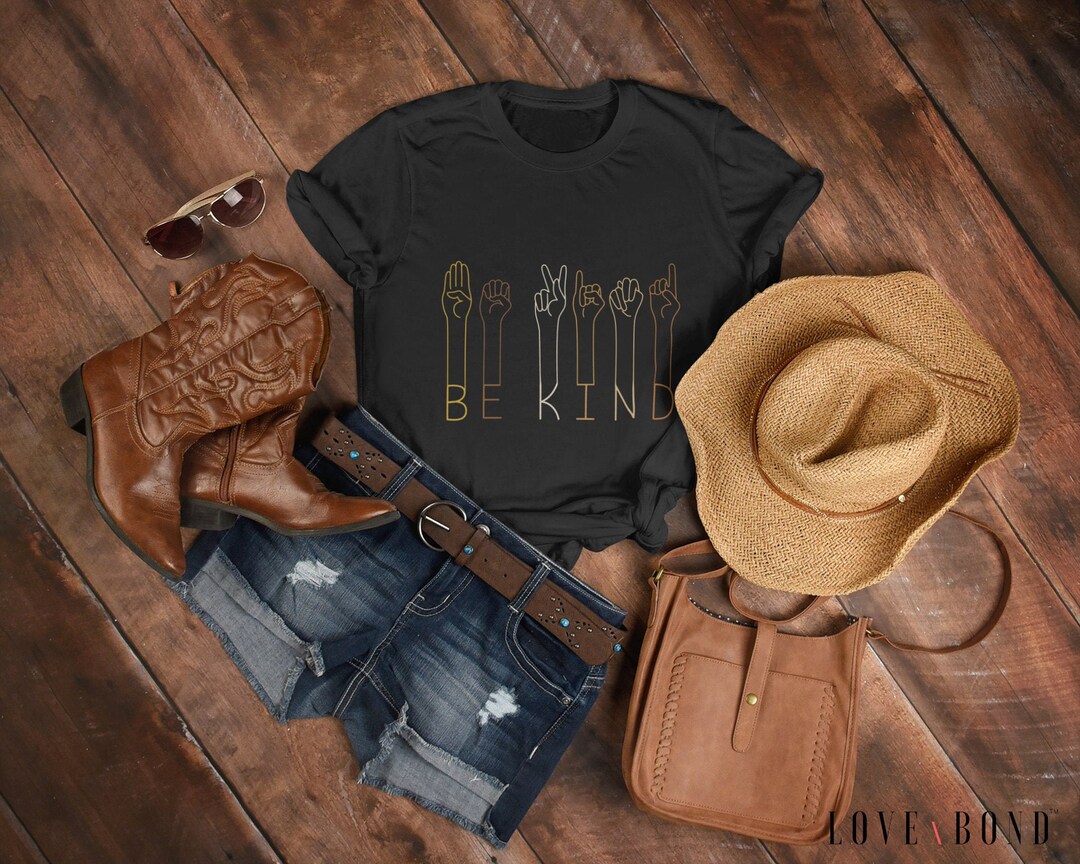 Be Kind Shirt, Sign Language T Shirt, Trending Design, BLM, Black Lives ...