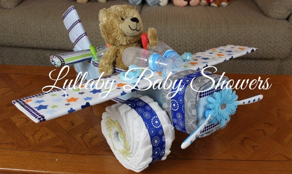 Airplane Diaper Cake - Etsy