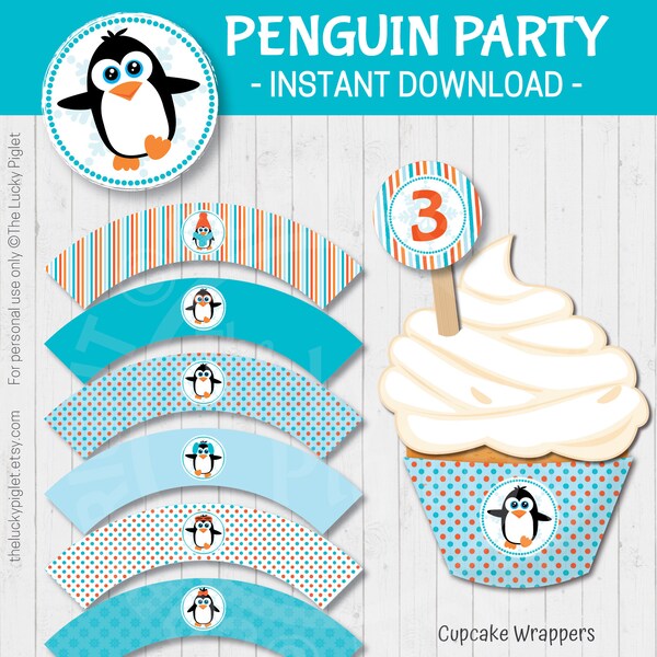 Penguin Cupcake - Etsy