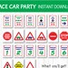 RACE CAR Party SIGNS, Race Car Printable Sign Package, Race Car Party ...
