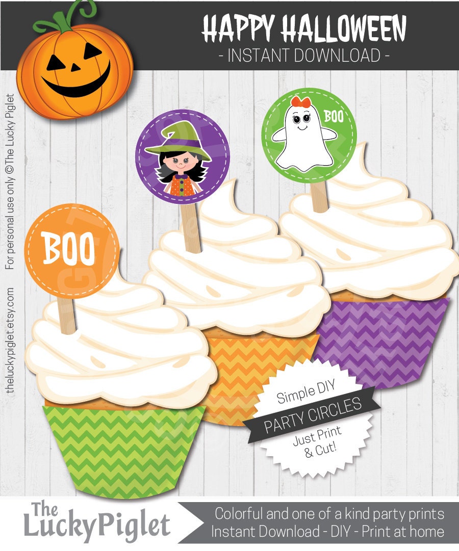 HALLOWEEN PARTY CIRCLES Cute Halloween Party Decoration - Etsy Norway