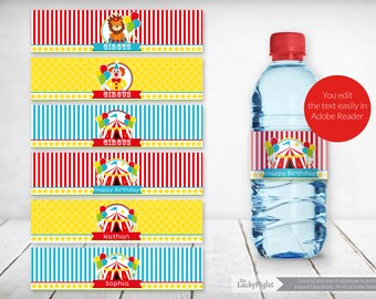 Circus Party Printable Popcorn Template Circus Tent Birthday - Etsy