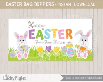 Easter Treat Bags Toppers Printable Easter Treat Bags Toppers Easter ...