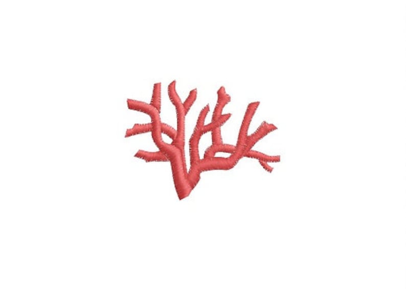 Branching Coral Machine Embroidery Design - Etsy