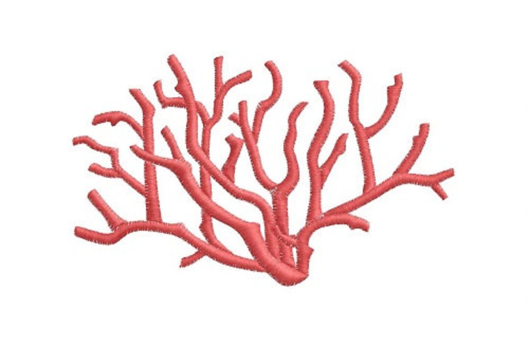 Branching Coral Machine Embroidery Design - Etsy