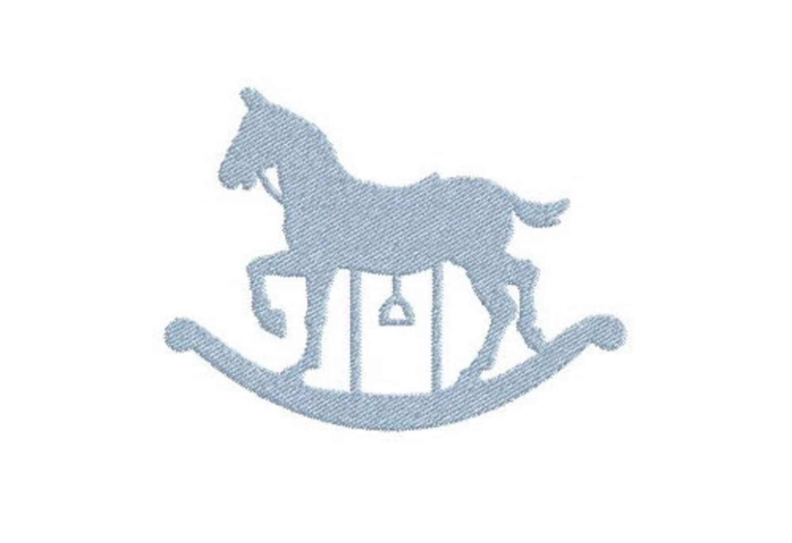 Rocking Horse Machine Embroidery Design - Etsy