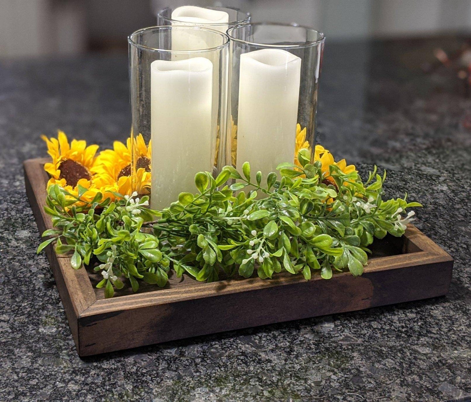 Square Centerpiece Tray/wedding Centerpiece/holiday - Etsy