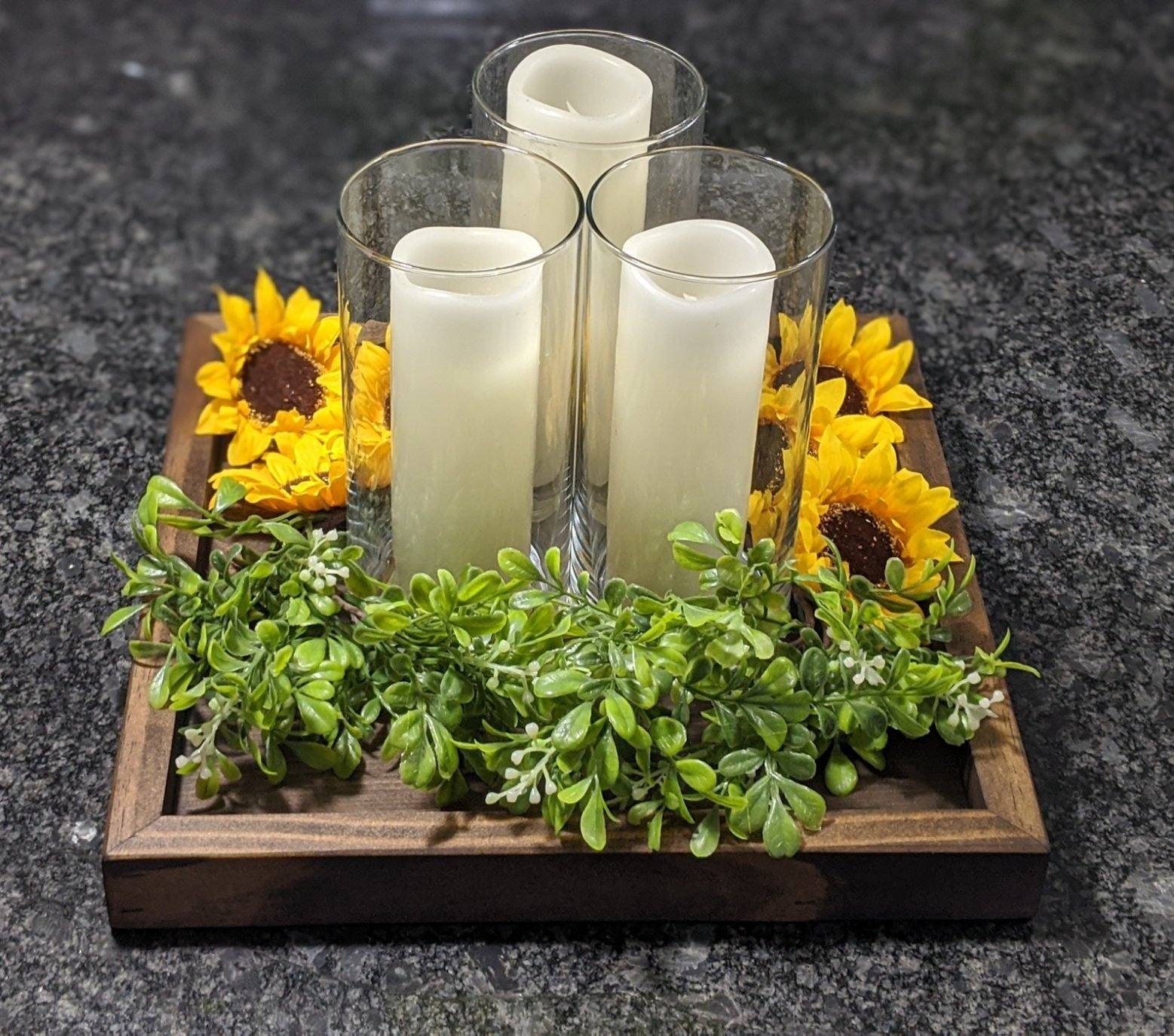 Square Centerpiece Tray/wedding Centerpiece/holiday - Etsy