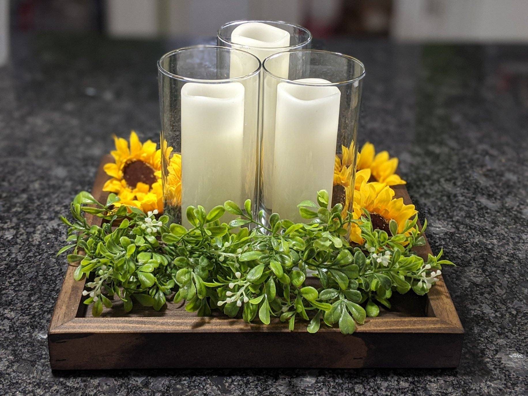 Square Centerpiece Tray/wedding Centerpiece/holiday - Etsy