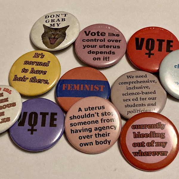 Feminist Buttons - Etsy