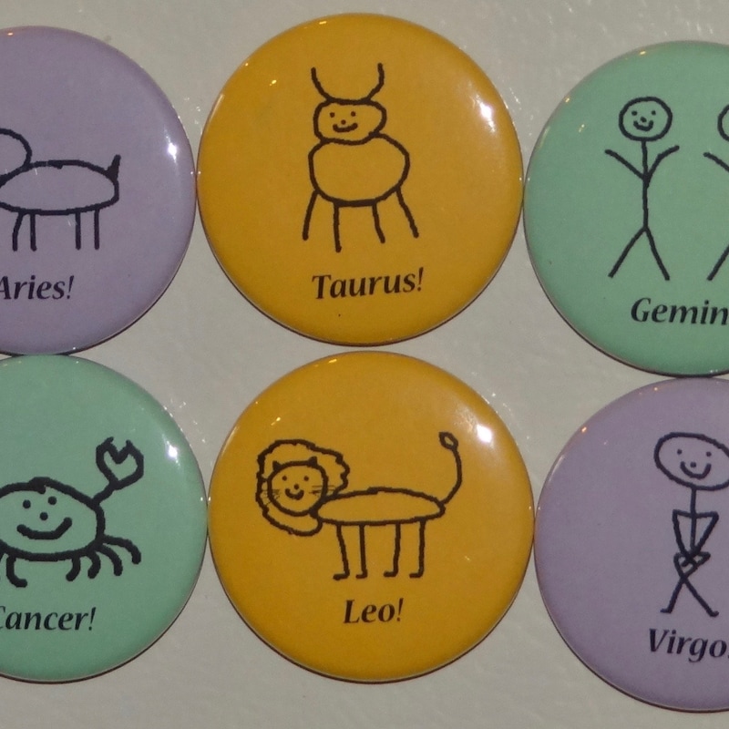 Zodiac Enamel Pin - Etsy