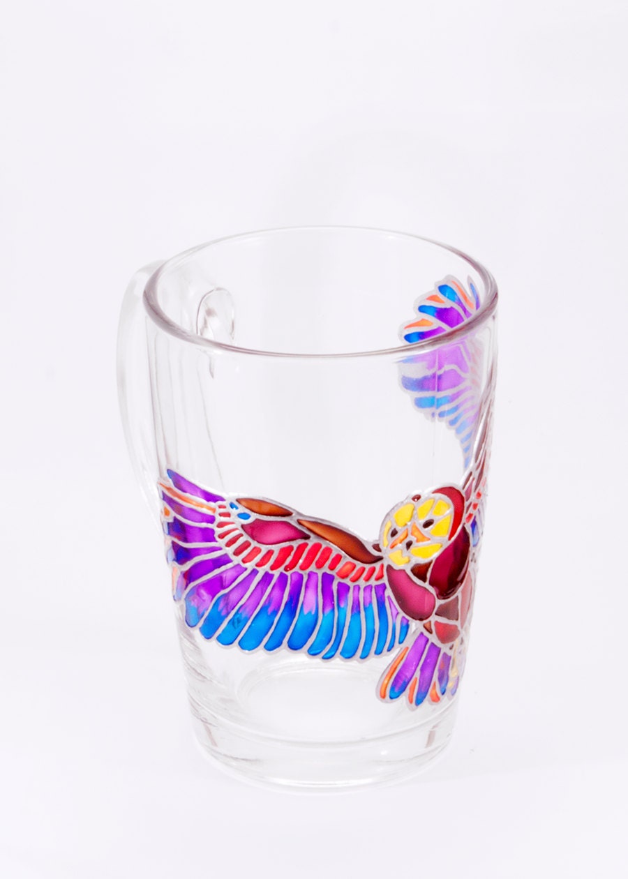 Owl Mug Hand Painted Owl Woodland Mug Owl Cup Unique Owl - Etsy