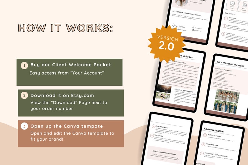 CLIENT ONBOARDING WELCOME Packet| Wedding Planner | Wedding Day of ...