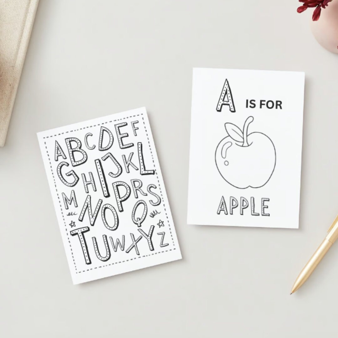 Abcs Coloring Book | Instant Download | Spark Creativity in Kids! - Etsy