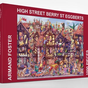 HIGH STREET, Berry St. Eggberts - 1000 Piece JIGSAW by Armand Foster - Etsy