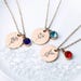 Personalized Birth Flower Birthstone Jewelry Necklace for Women– Gift ...
