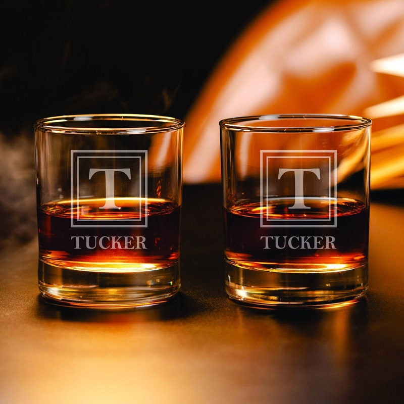 Personalized Bourbon Glasses Etsy