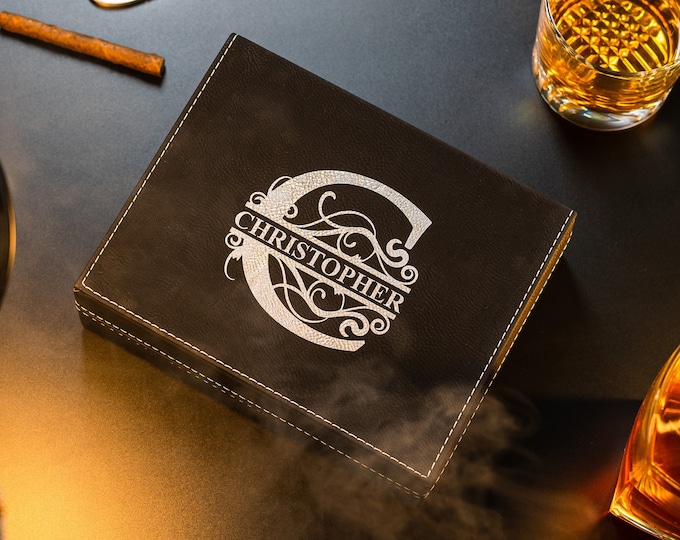 Rustic Cigar Box, Groomsmen Cigar Box, Best Man Gift, Wooden Cigar Box ...