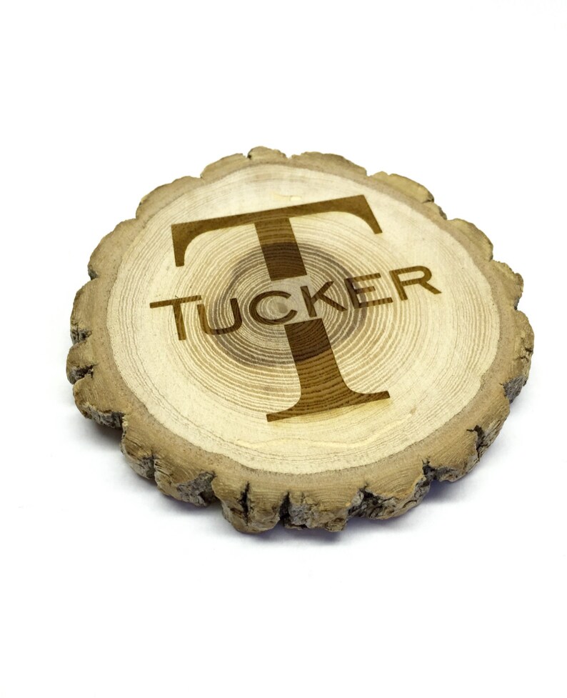 Wood Log Coasters Tree Log Coasters Custom Wood Coaster Set | Etsy