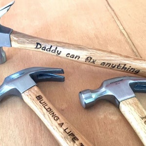 Personalized Tool Kit for Fathers Day, Personalized Hammer and Tape ...
