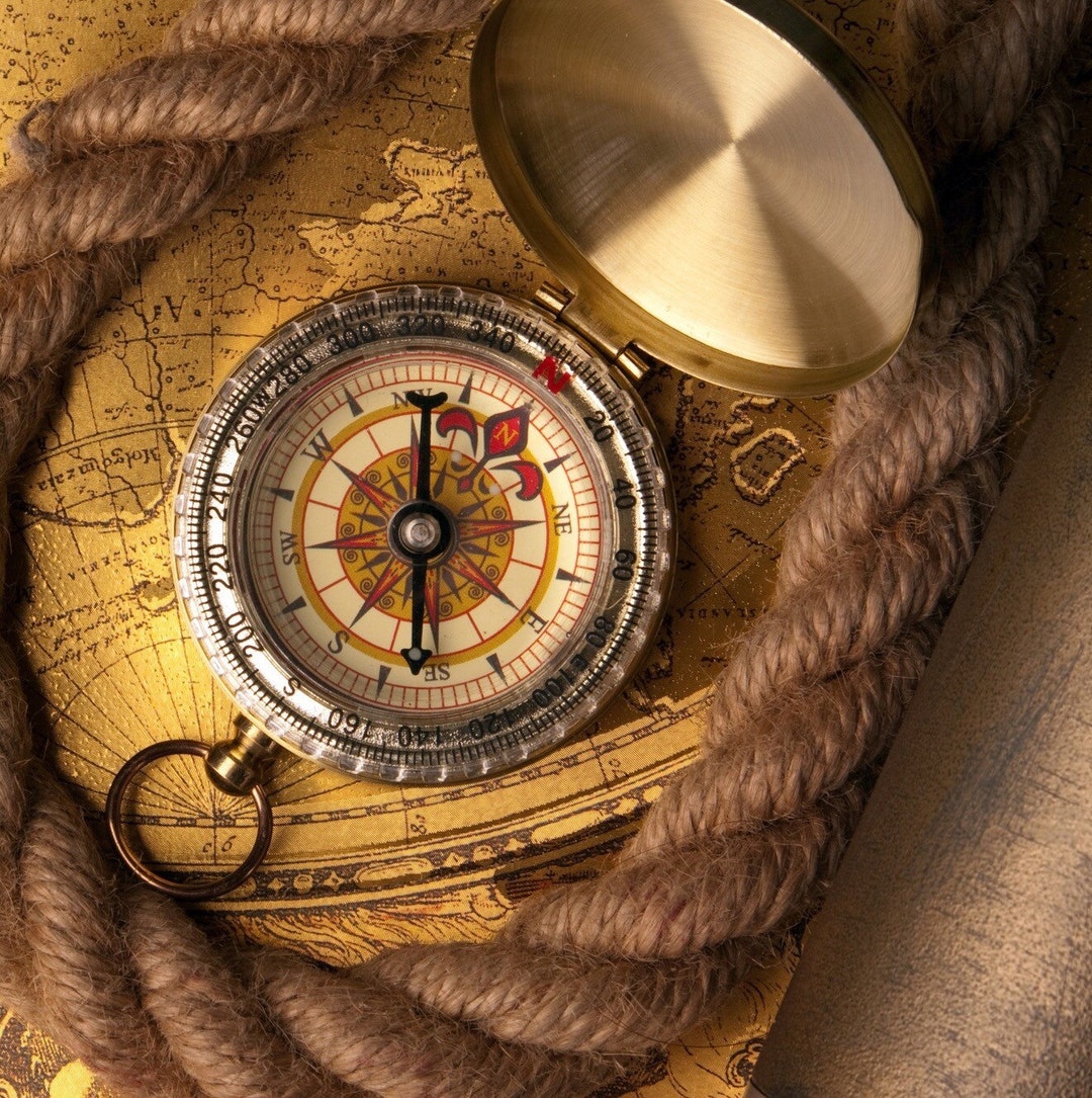 CUSTOM Engraved Compass, Personalized Engraved Compass. Front And/or ...