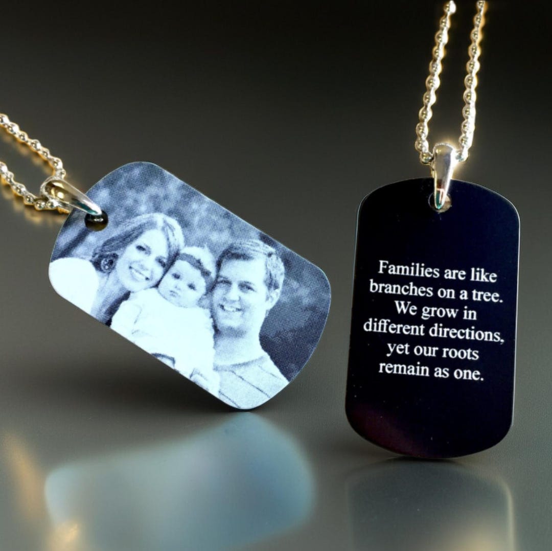 Picture Dog Tag – Photo Engraved Dog Tag-boyfriend Gift - Custom Photo ...
