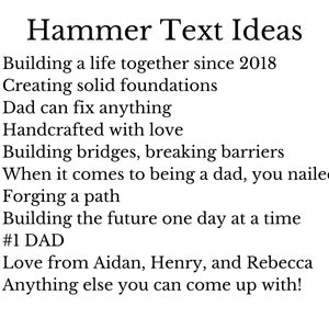 Personalized Tool Kit for Fathers Day, Personalized Hammer and Tape ...