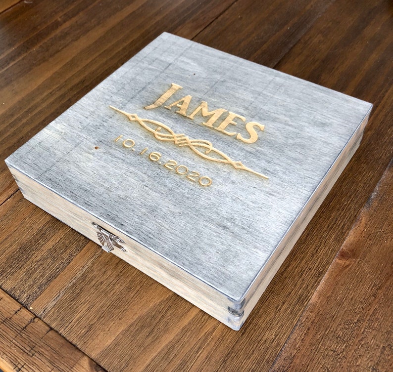 PERSONALIZED Wooden Cigar Box for Groomsmen Gift - Etsy