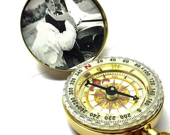 CUSTOM Engraved Compass, Personalized Engraved Compass. Front And/or ...