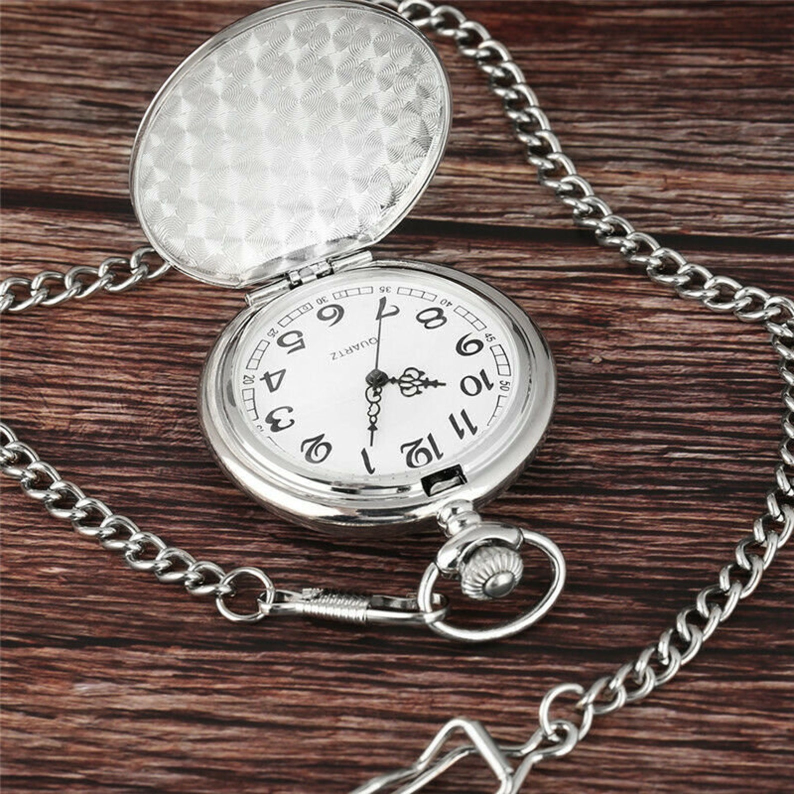 ENGRAVED Pocket Watch Personalized Pocket Watch Gift for Dad - Etsy